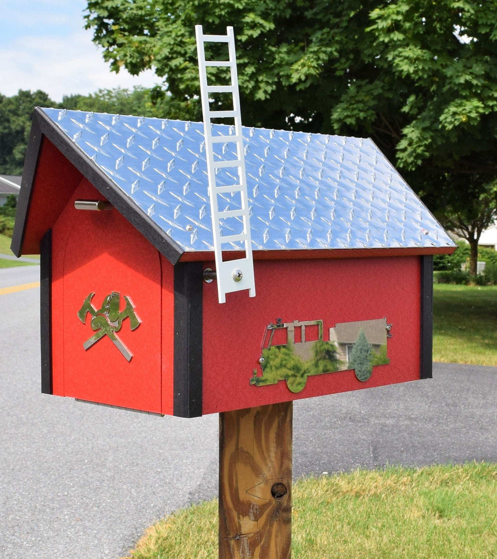 Firefighter mailbox made in USA – Amish Home Outdoor Classics