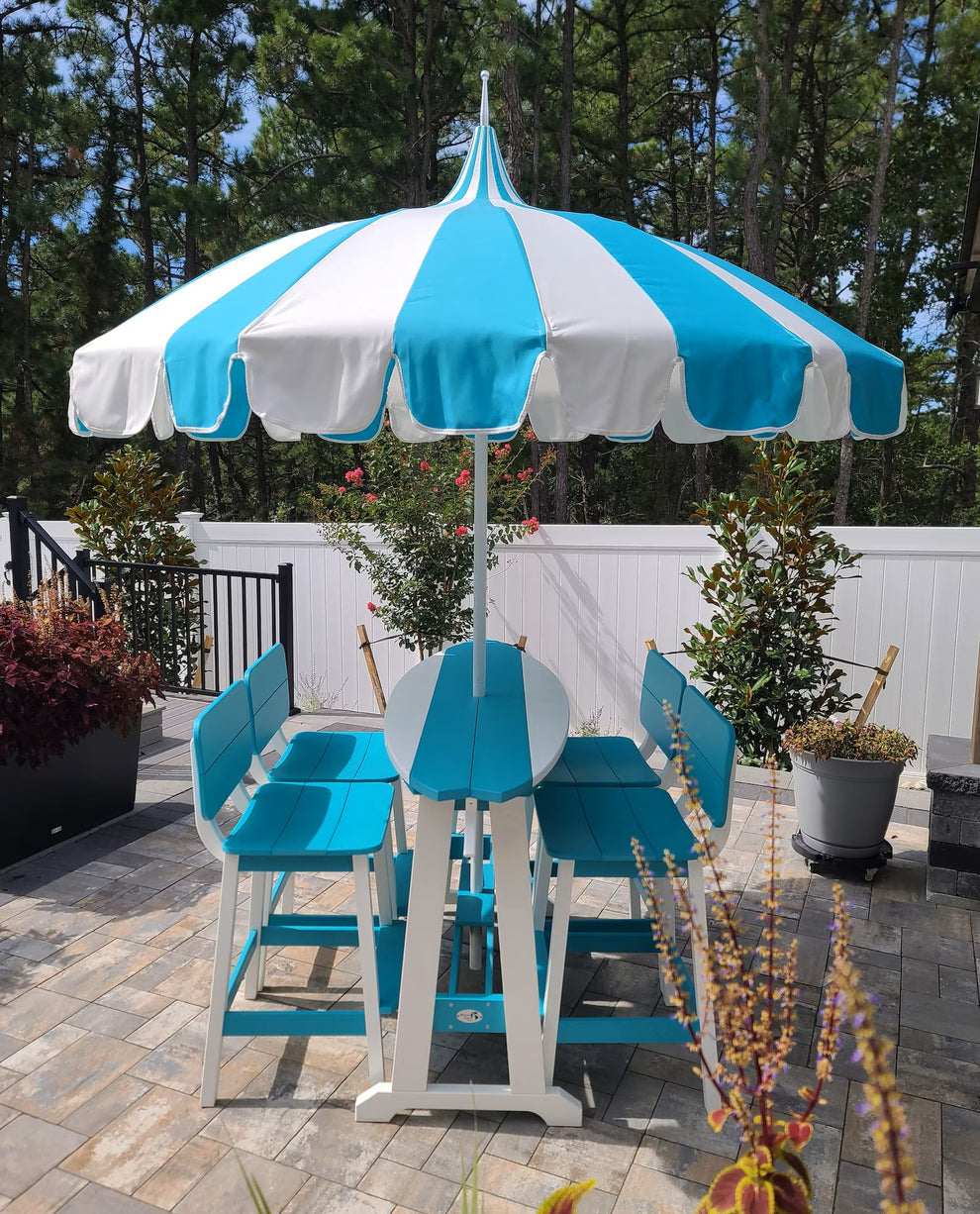 Poly Surfboard Bar Table Set – Amish Home Outdoor Classics